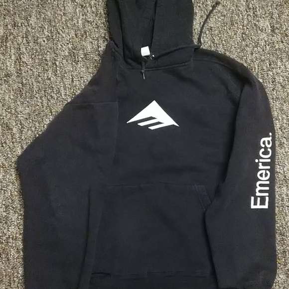 Emerica. | Sweaters | Vintage Skateboarding Hooded Sweatshirt Emerica ...